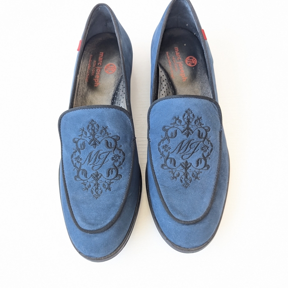 Marc Joseph | Shoes | Marc Joseph Leonard Blue Suede Loafers With ...